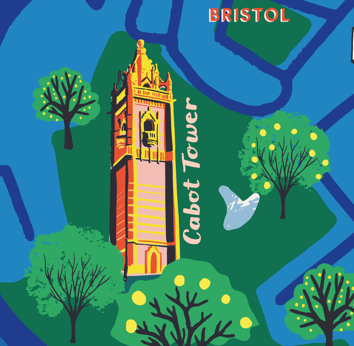 Bristol Illustrated Map — Olivia Brotheridge Design