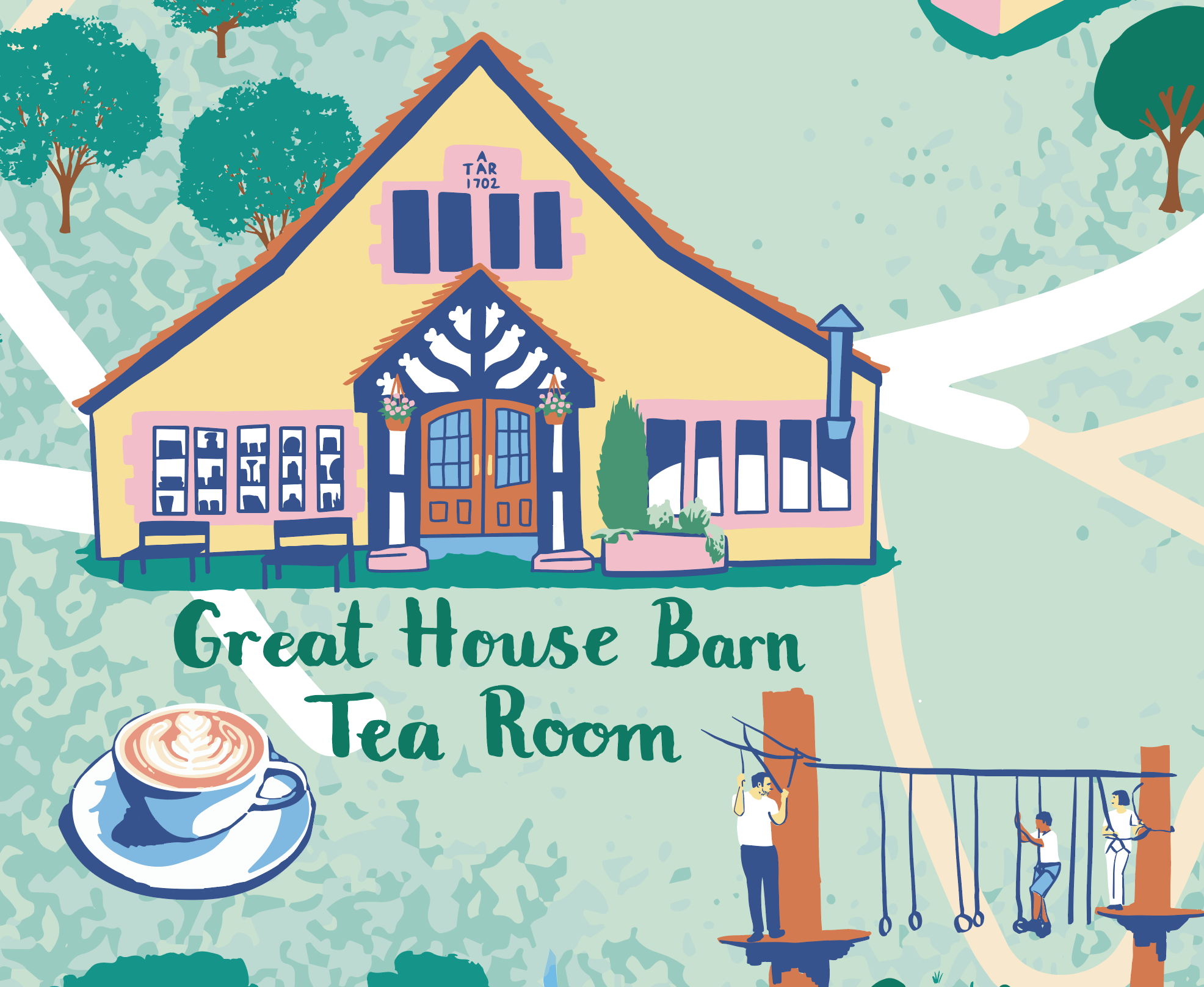 Rivington Illustrated Map — Olivia Brotheridge Design