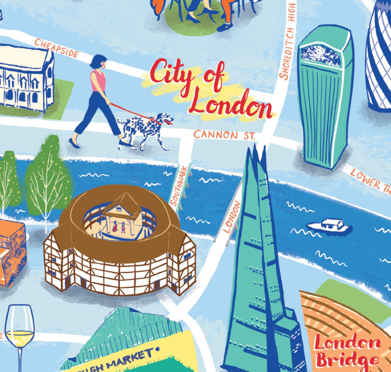 London Map — Olivia Brotheridge Design
