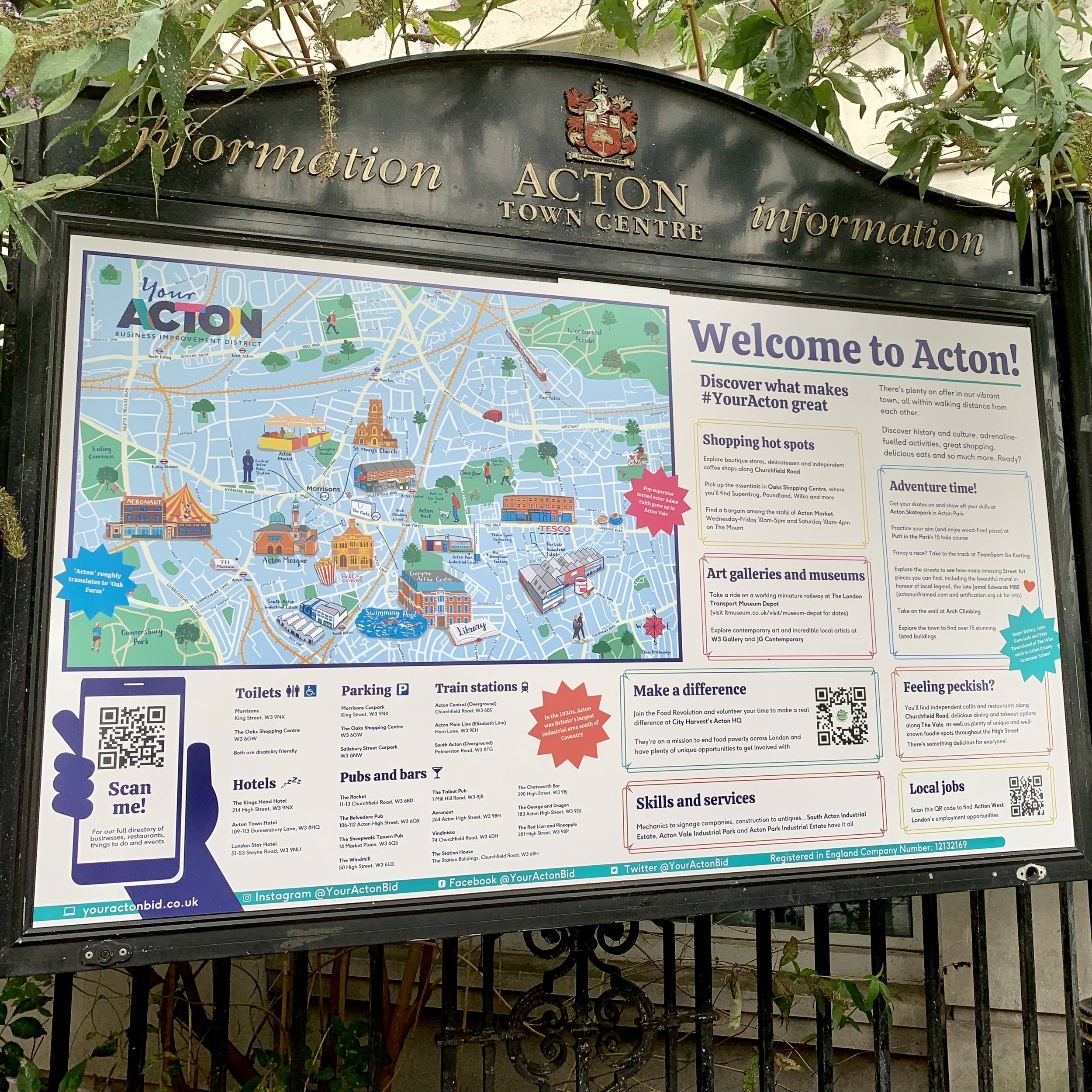 Illustrated map of Acton — Olivia Brotheridge Design