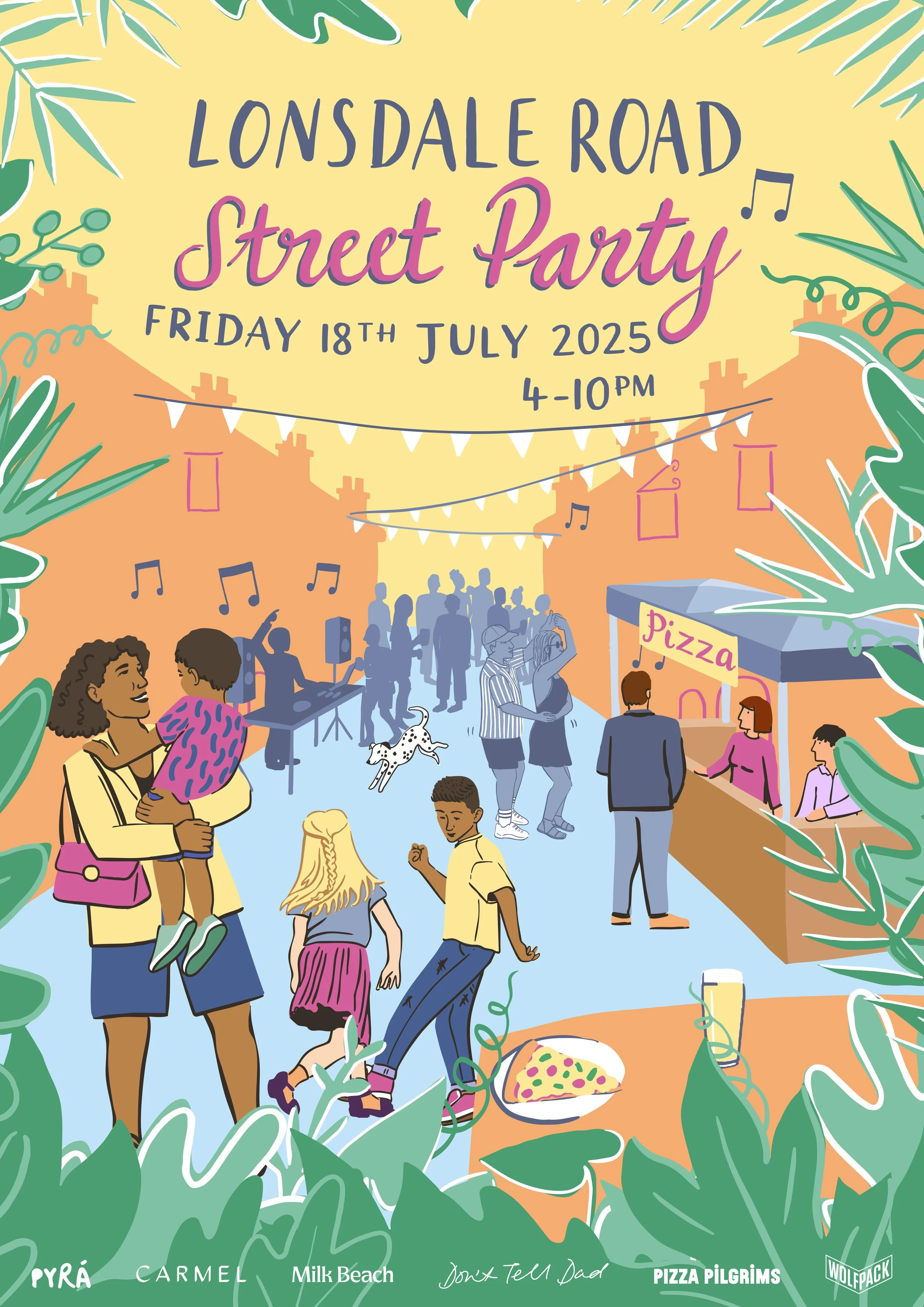 Lonsdale Road Street Party Poster for Kit & Caboodle event, London ...