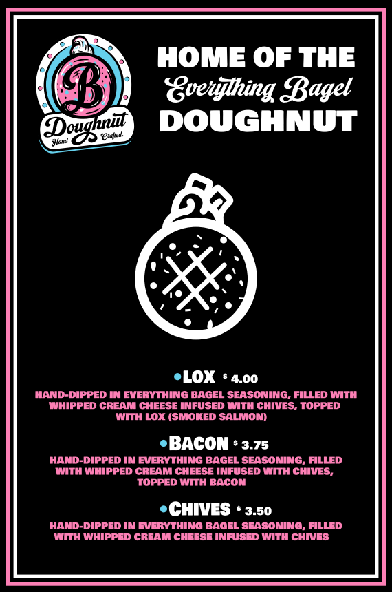 Menu — B. Doughnut- La Plata