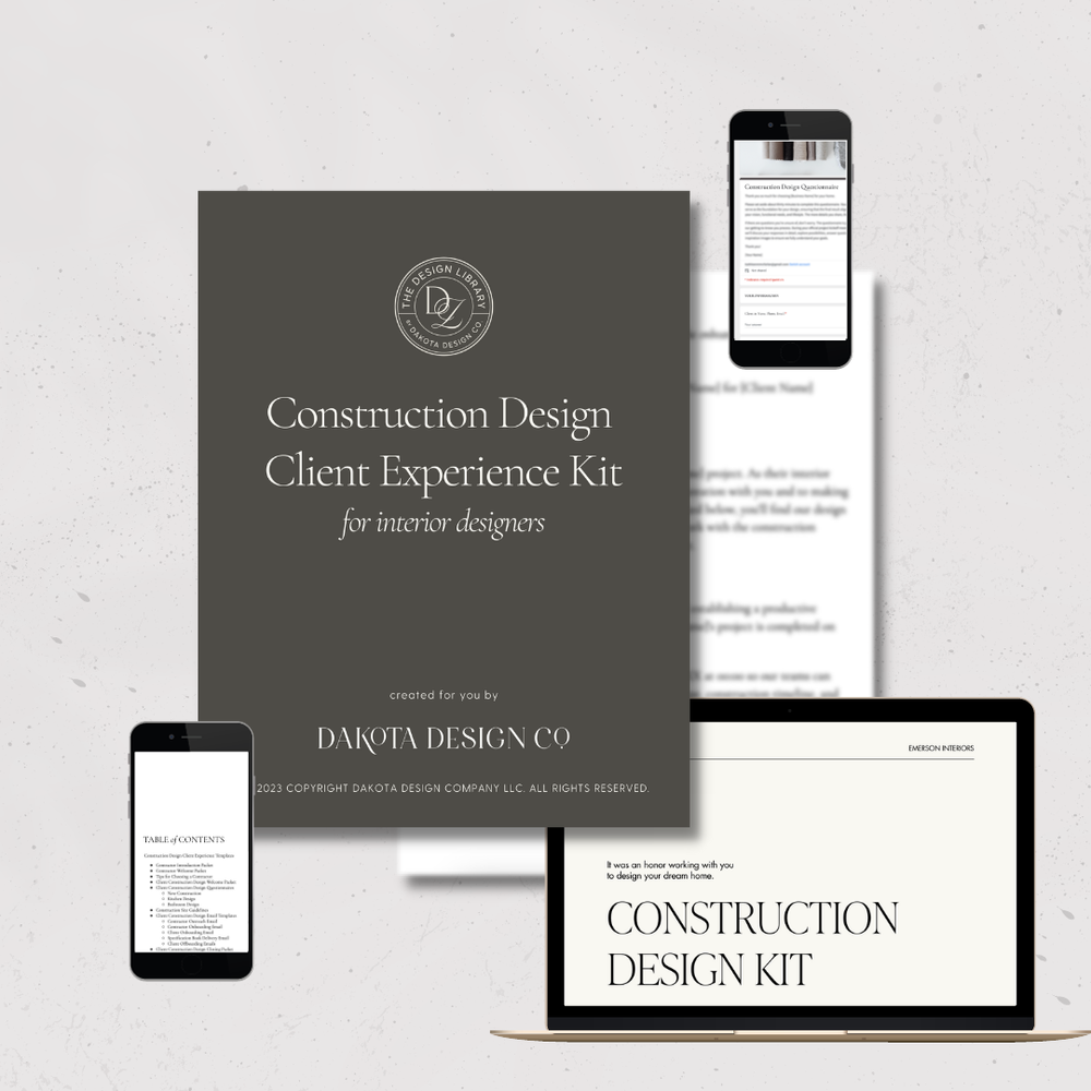 Construction Design Client Experience Templates and Contractor Guides ...