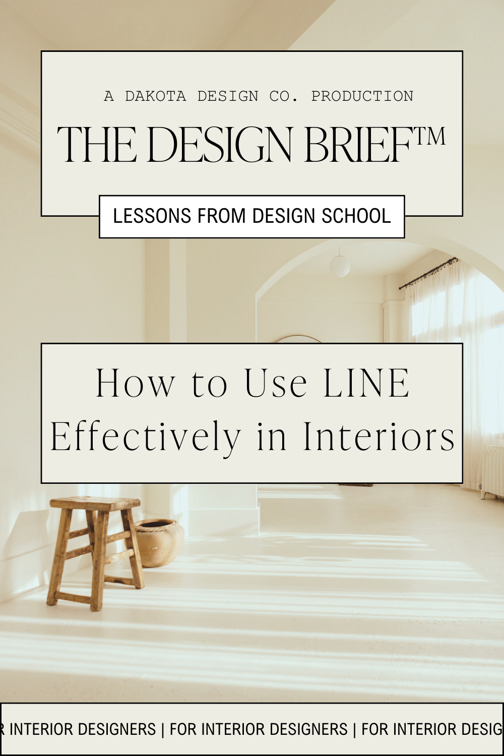 The Design Brief® | Volume XIII | How to Use LINE Effectively in ...