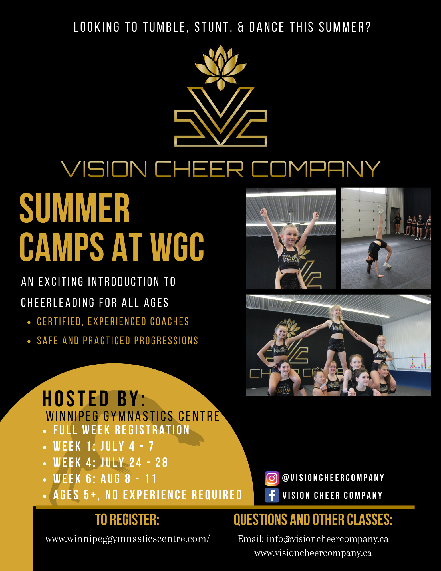 Summer Camps — Vision Cheer Company