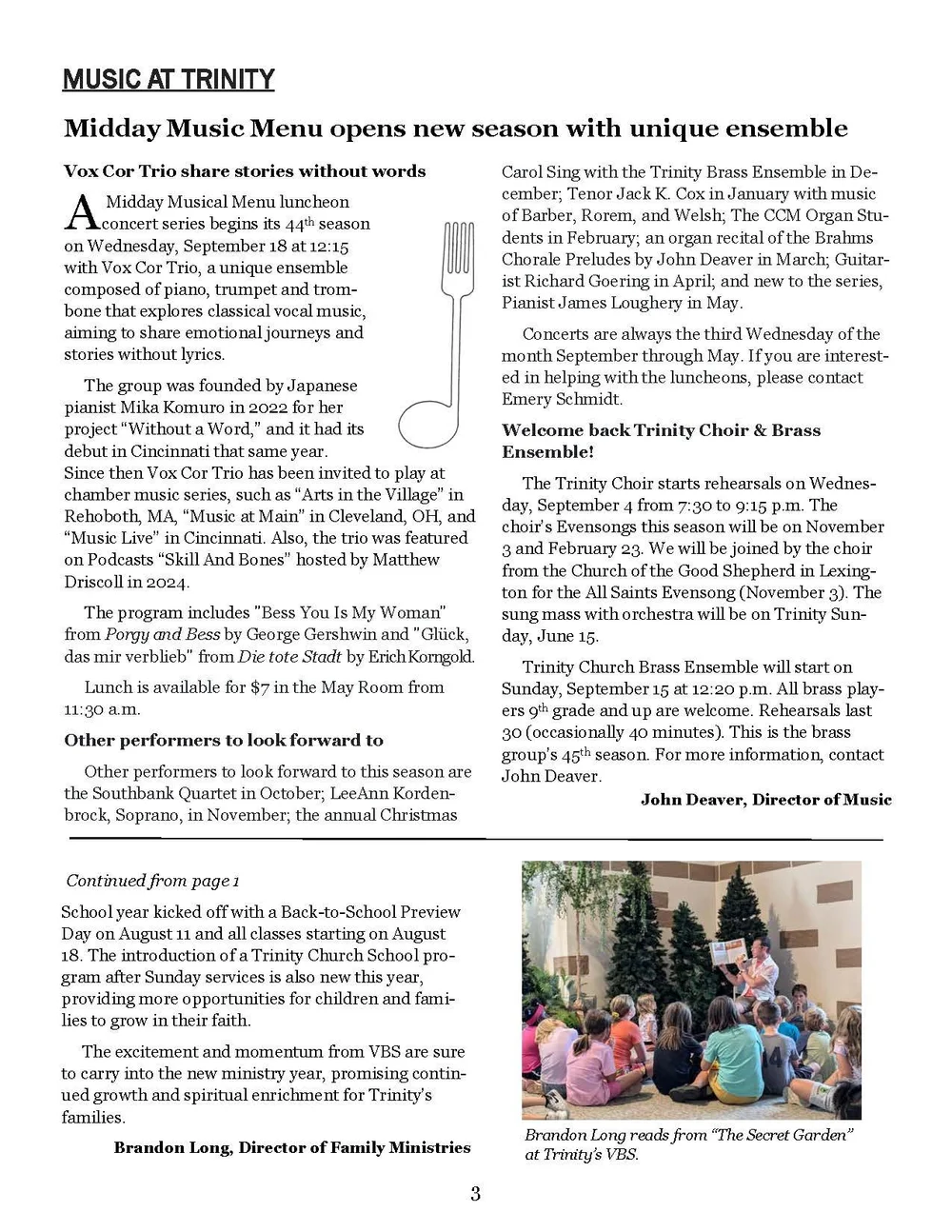 The Chimes: September 2024 — Trinity Episcopal Church, Covington KY