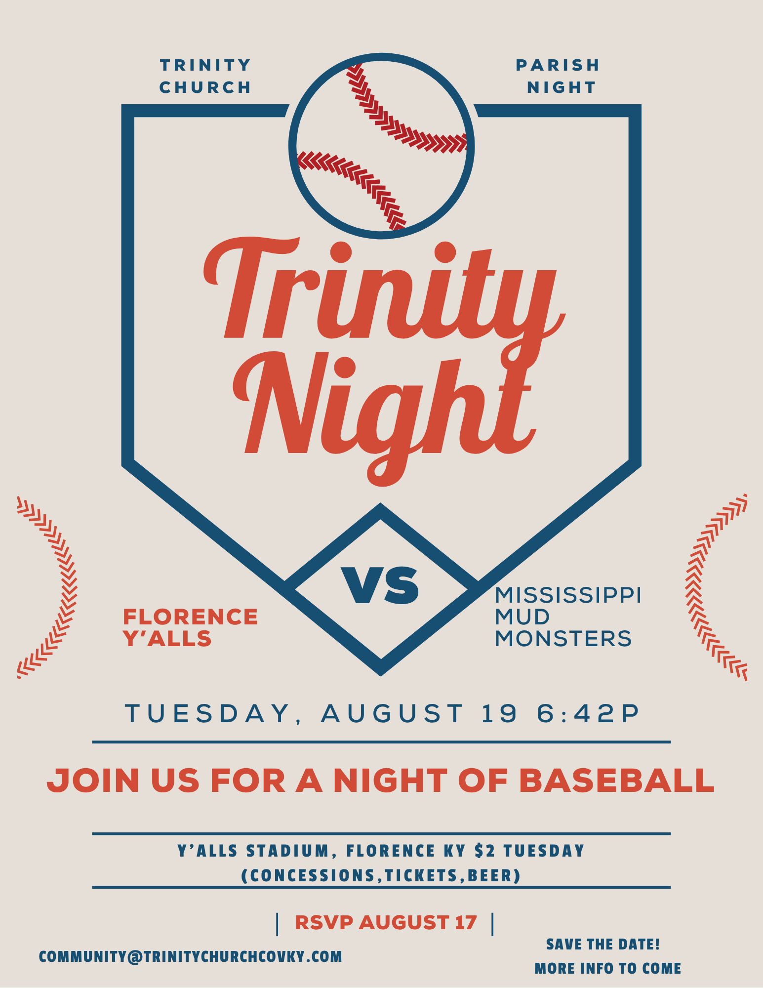 Aug. 19: Trinity Night at the Y’alls! — Trinity Episcopal Church ...