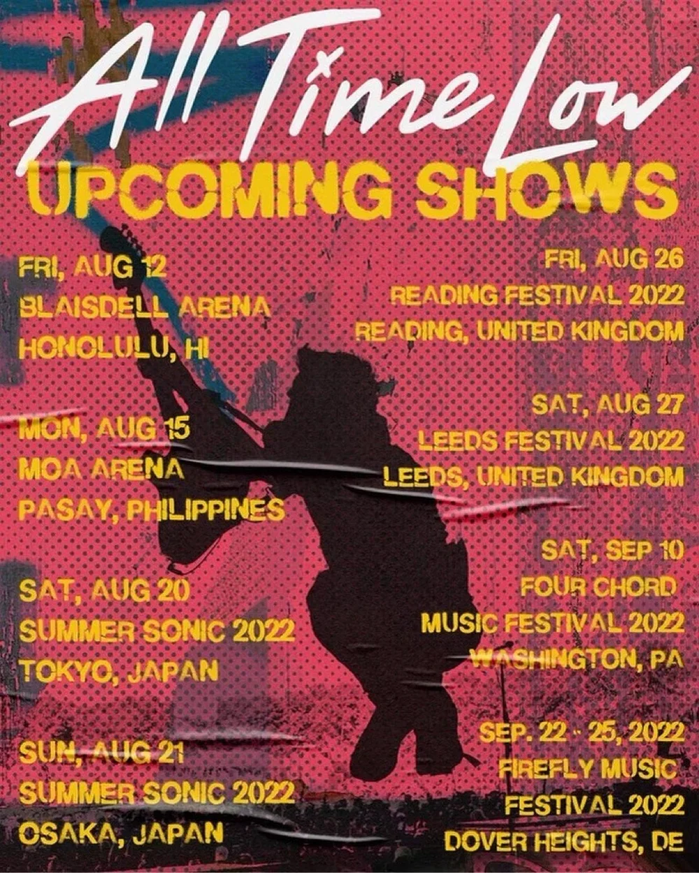 All Time Low 2022 Tour
