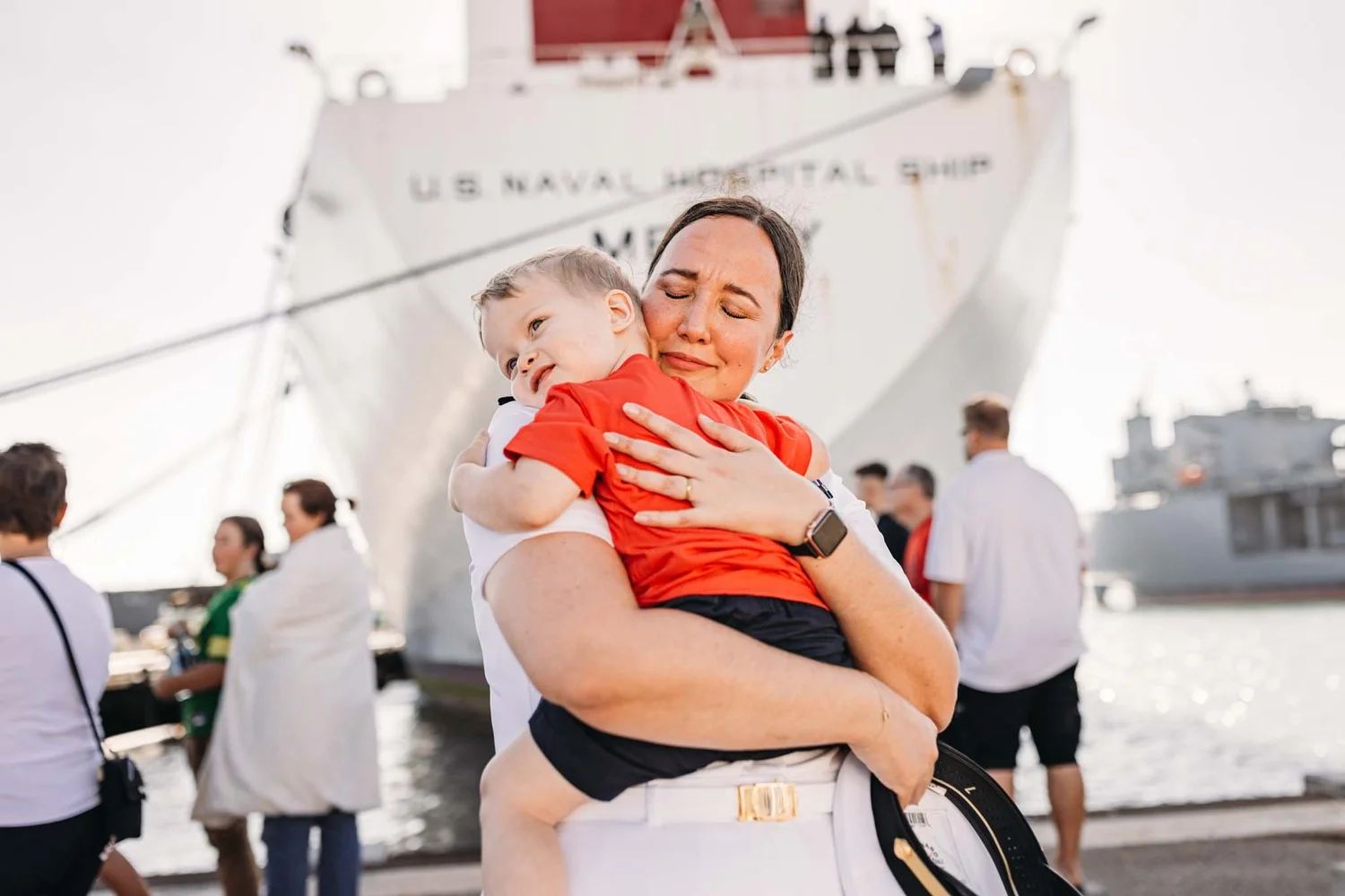Mom Reuniting With Son After Deployment | Chunaco Family | USNS Mercy ...
