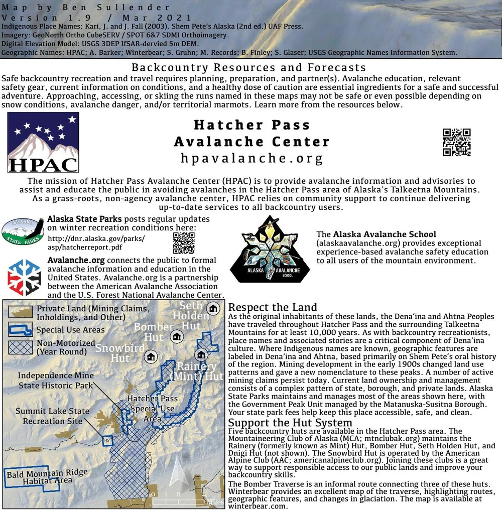 Hatcher Pass Map — Kickstep Approaches