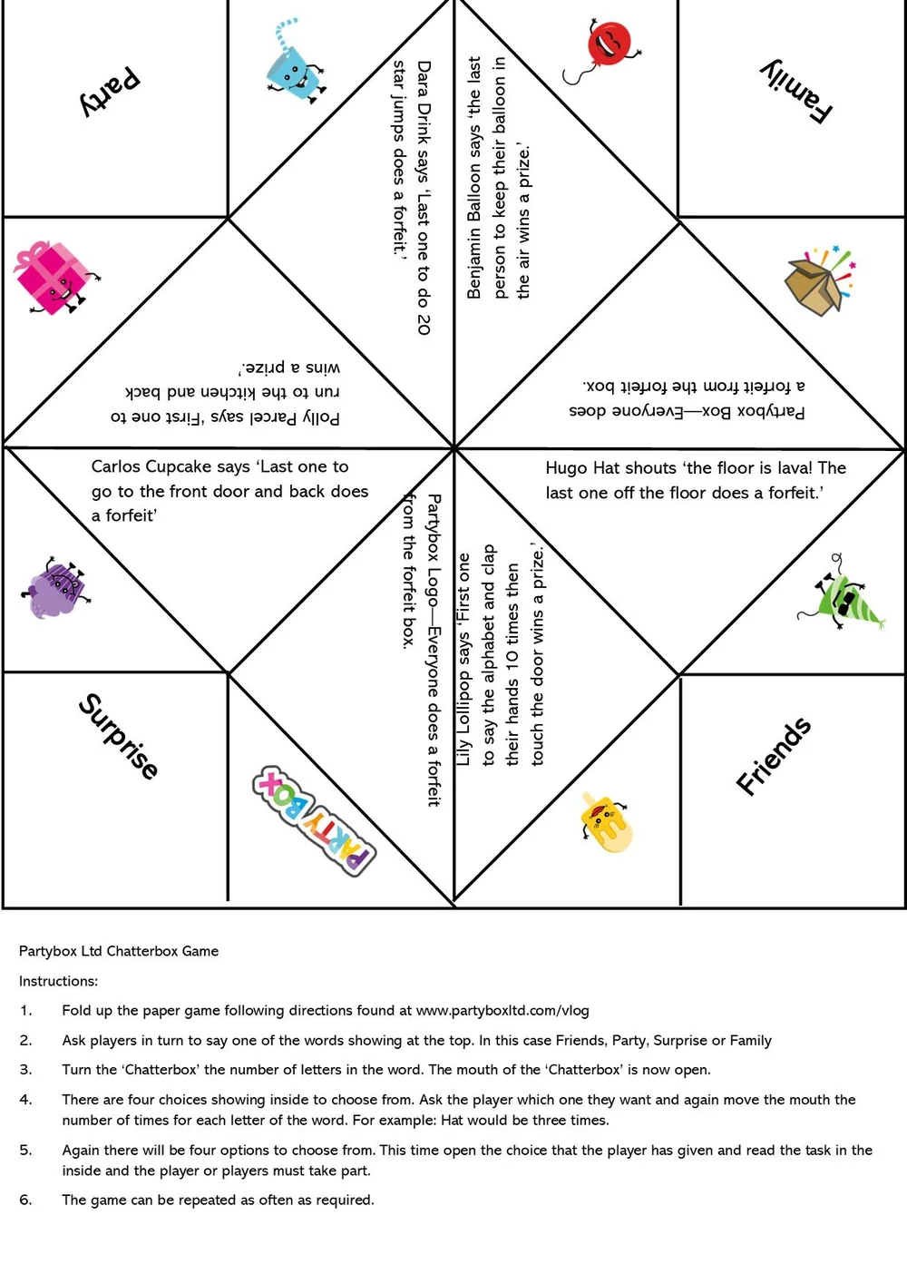 Free Children's Party Resources — Partybox