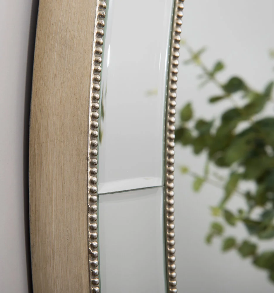 Melbourne Oval Mirror | Champagne Beading — MIRRORS.IE