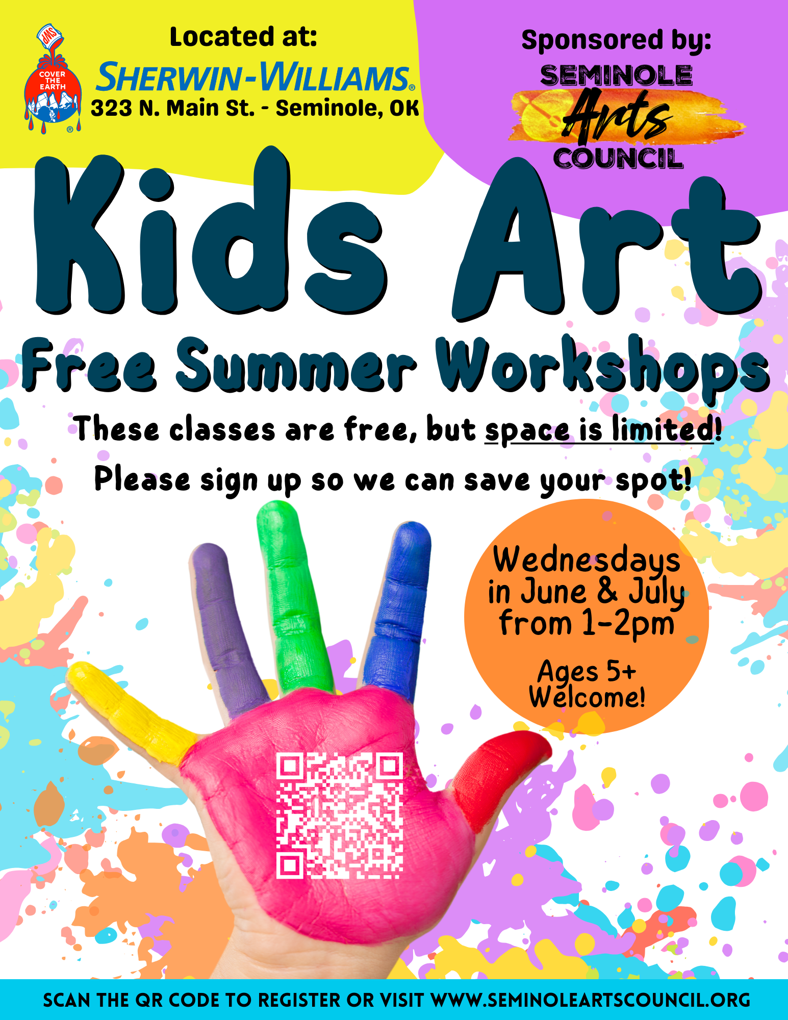 Free Kids Art Summer Workshops — The Seminole Arts Council