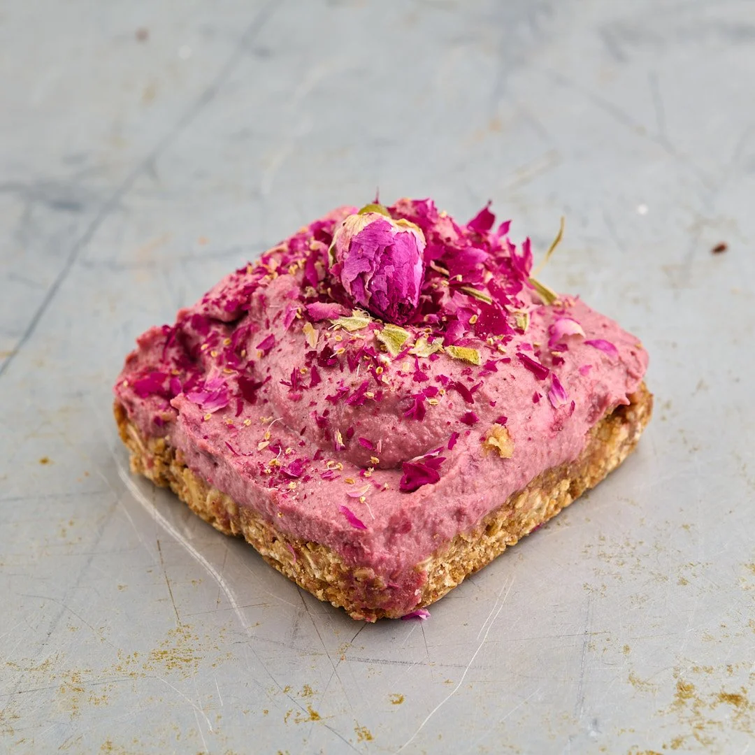 Raspberry and Rose Frosted Bars — Sweets You Can Eat