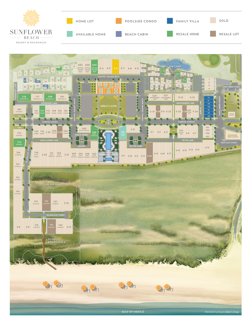 Resort Map — Sunflower Beach Resort & Residences
