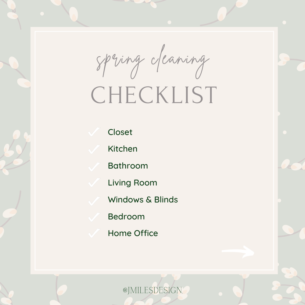 Spring Cleaning Checklist — J. Miles Design
