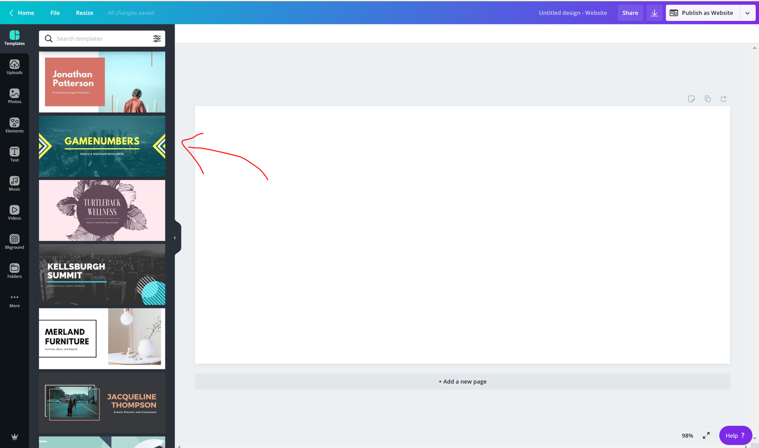 How T Create A One-Page Website On Canva — Berenice Designs
