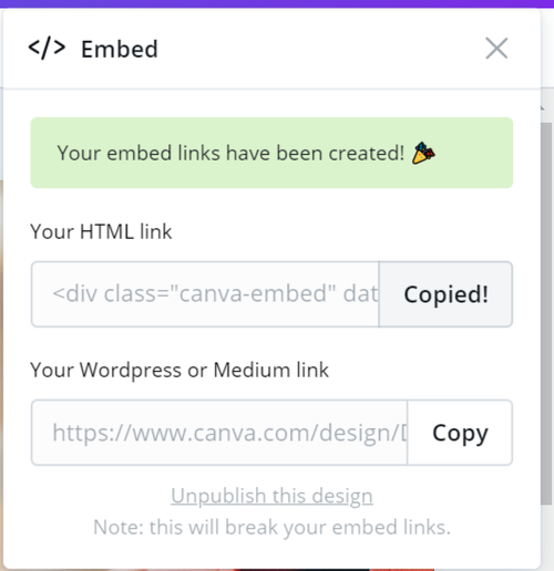 How To Embed Canva Designs To Your Website — Berenice Designs
