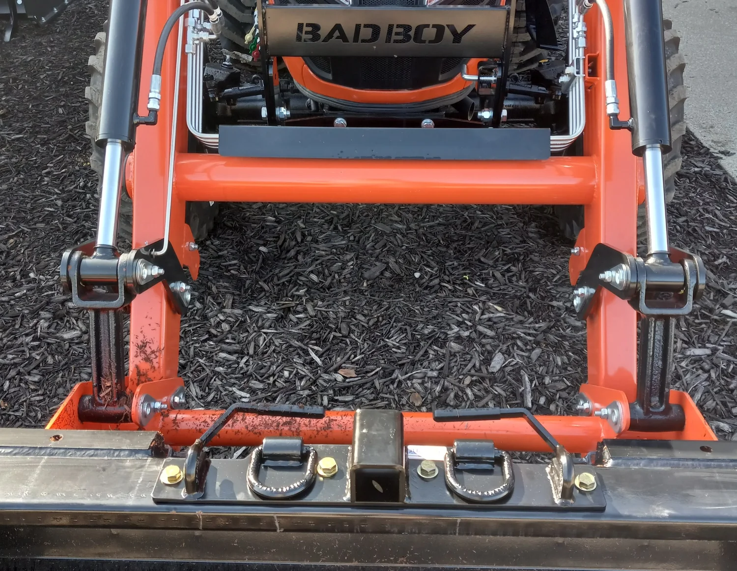 Bolt On Grab Hooks with Trailer Hitch Receiver, Tie Down Points and Tractor Accessories