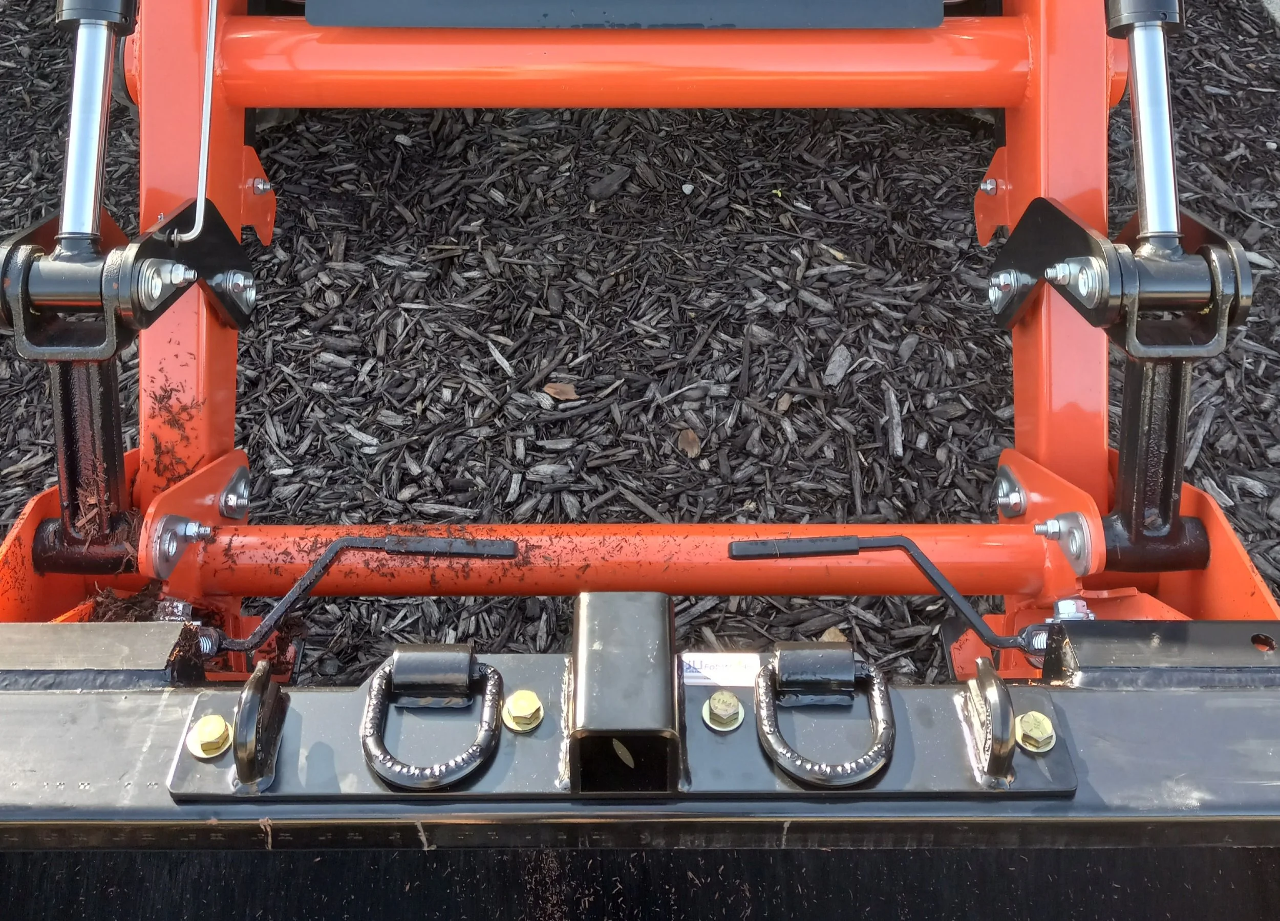 Bolt On Grab Hooks with Trailer Hitch Receiver, Tie Down Points and Tractor Accessories