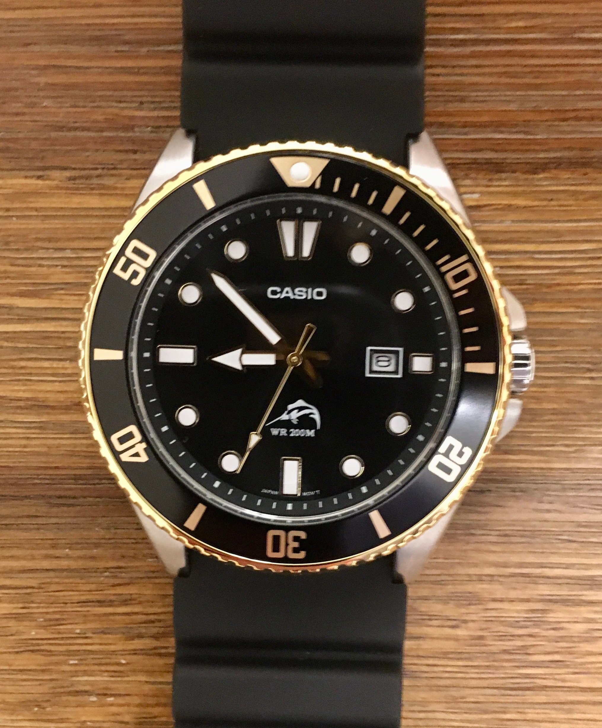 Casio “Sub” & Evan Williams White Label — Whiskey & Watches