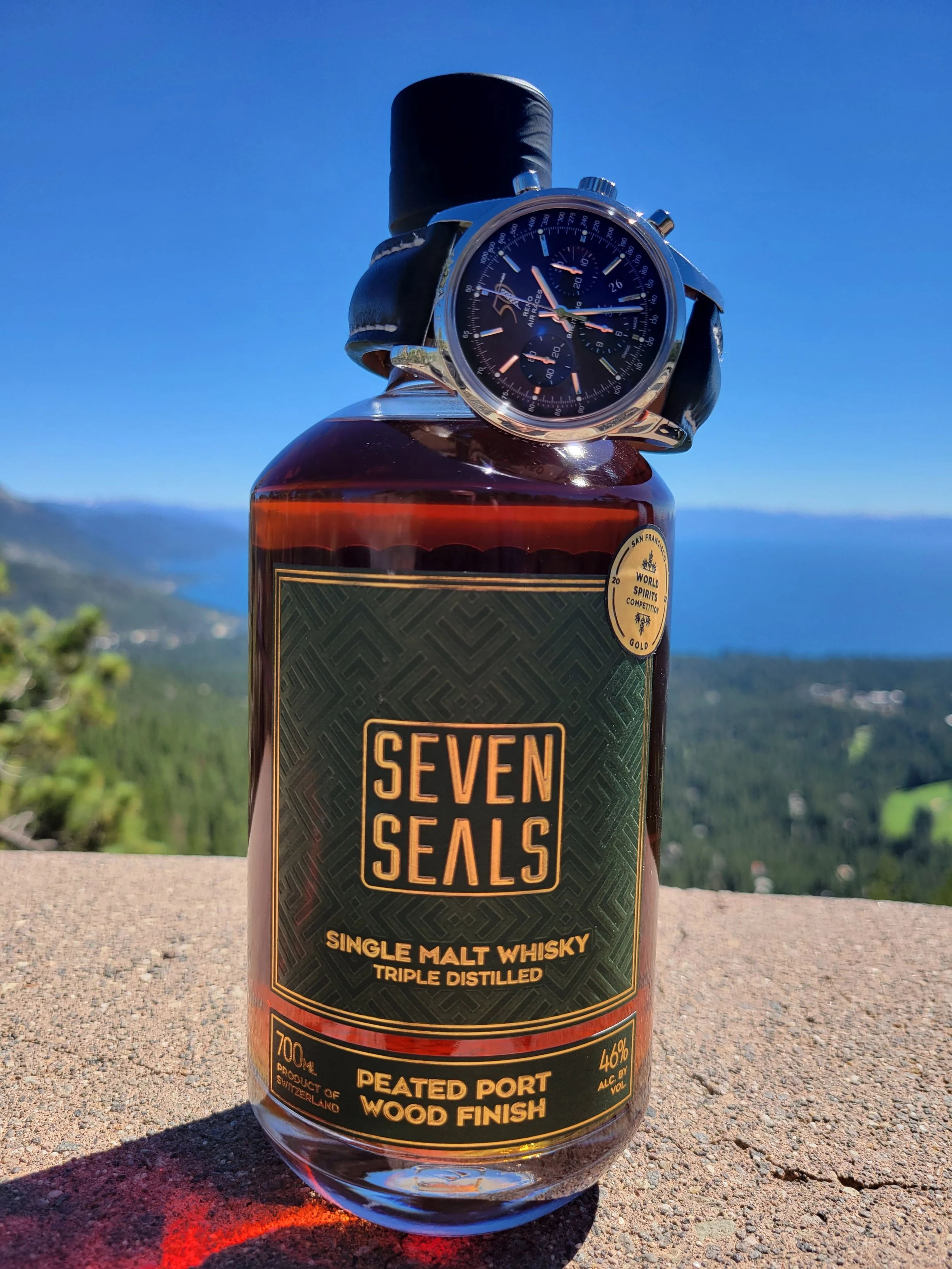 Seven Seals Whisky and Breitling Transocean — Whiskey & Watches