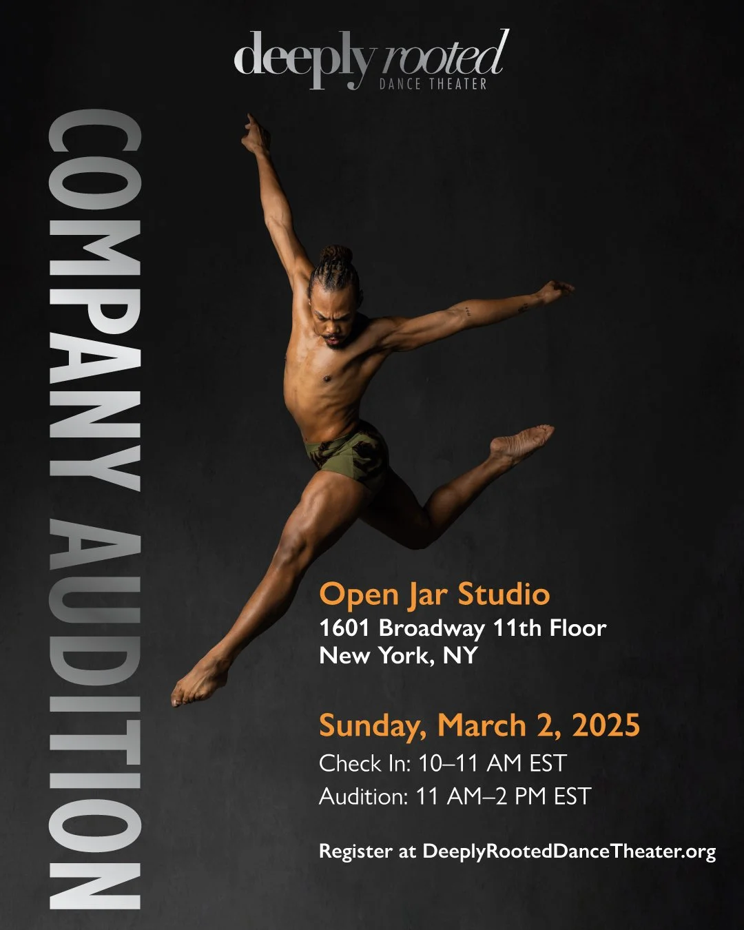 Company Audition: Mar. 2 | Deeply Rooted Dance Theater
