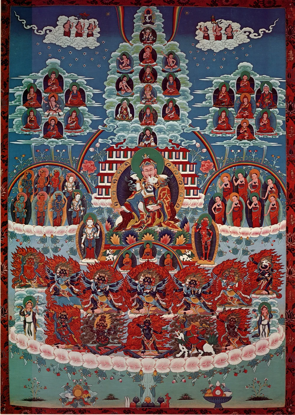 Longchen Nyingtik Refuge Tree by Gonpo Tseten Rinpoche with description ...