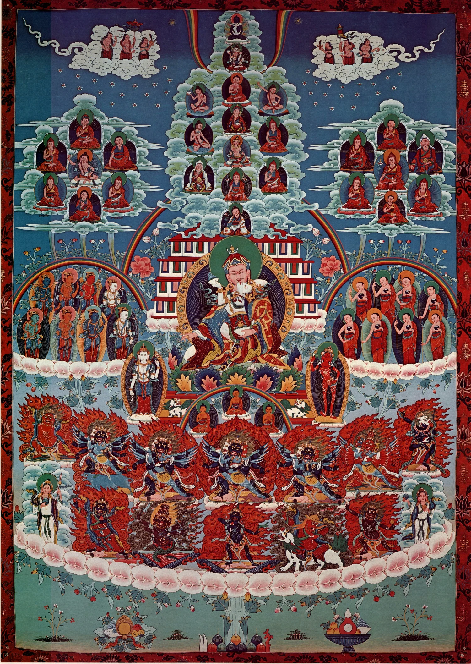 Longchen Nyingtik Refuge Tree by Gonpo Tseten Rinpoche with description ...