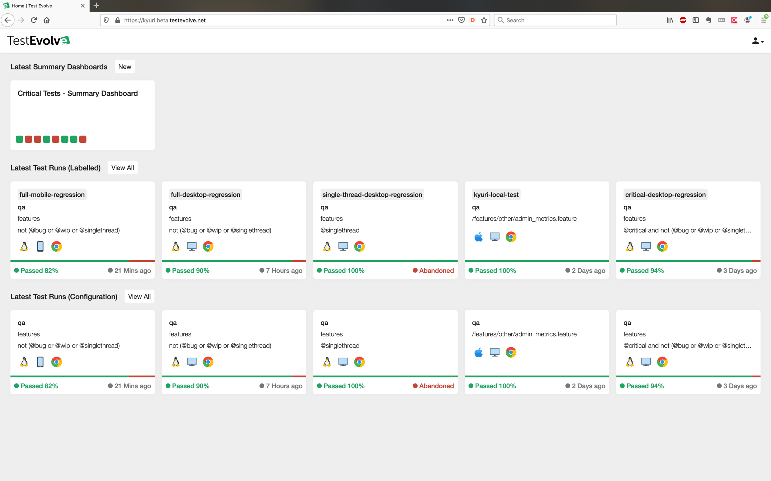 Agile Test Automation Real Time Reporting - Test Results Dashboard by ...