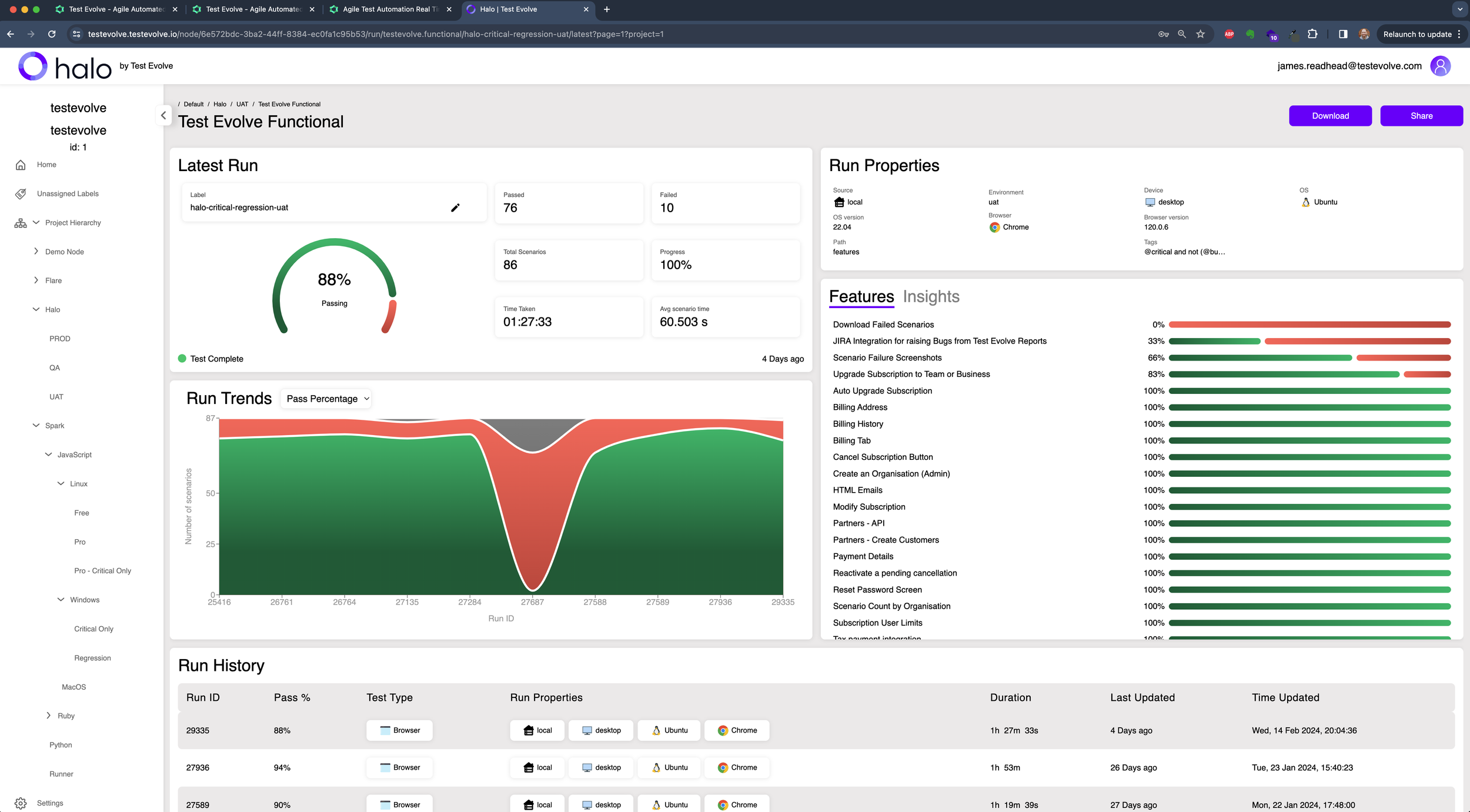 Agile Test Automation Application - Test Evolve