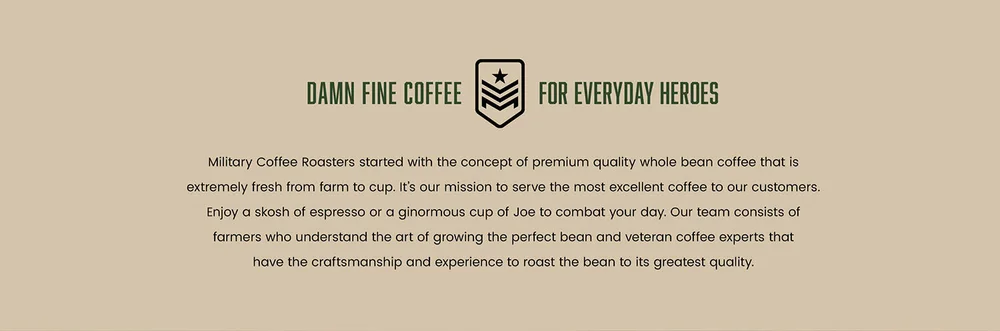 Military Coffee Roasters | Brand, Packaging & Website Designer in ...