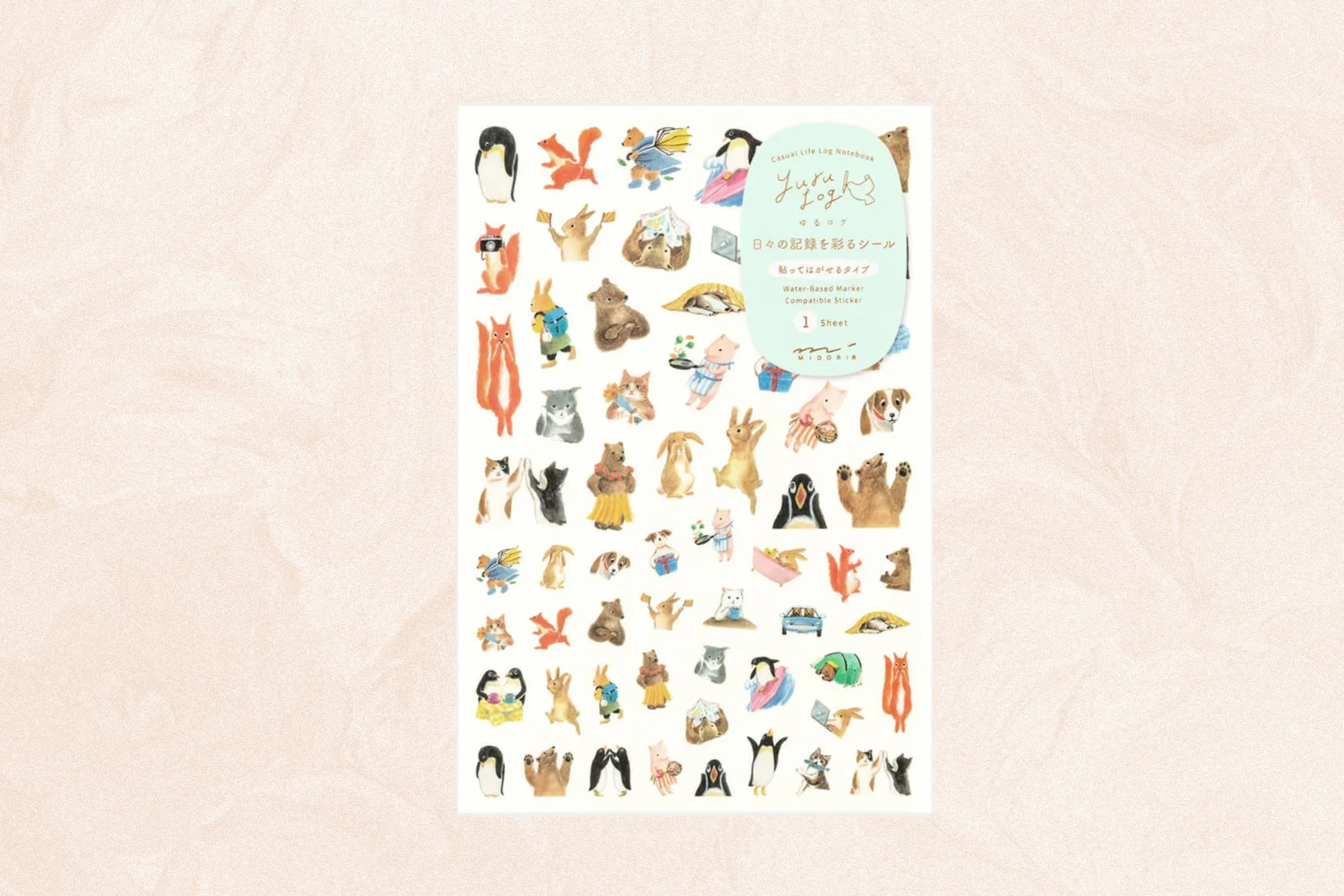 Midori Papercraft Museum Sticker Label - Flowers — Libraries and ...