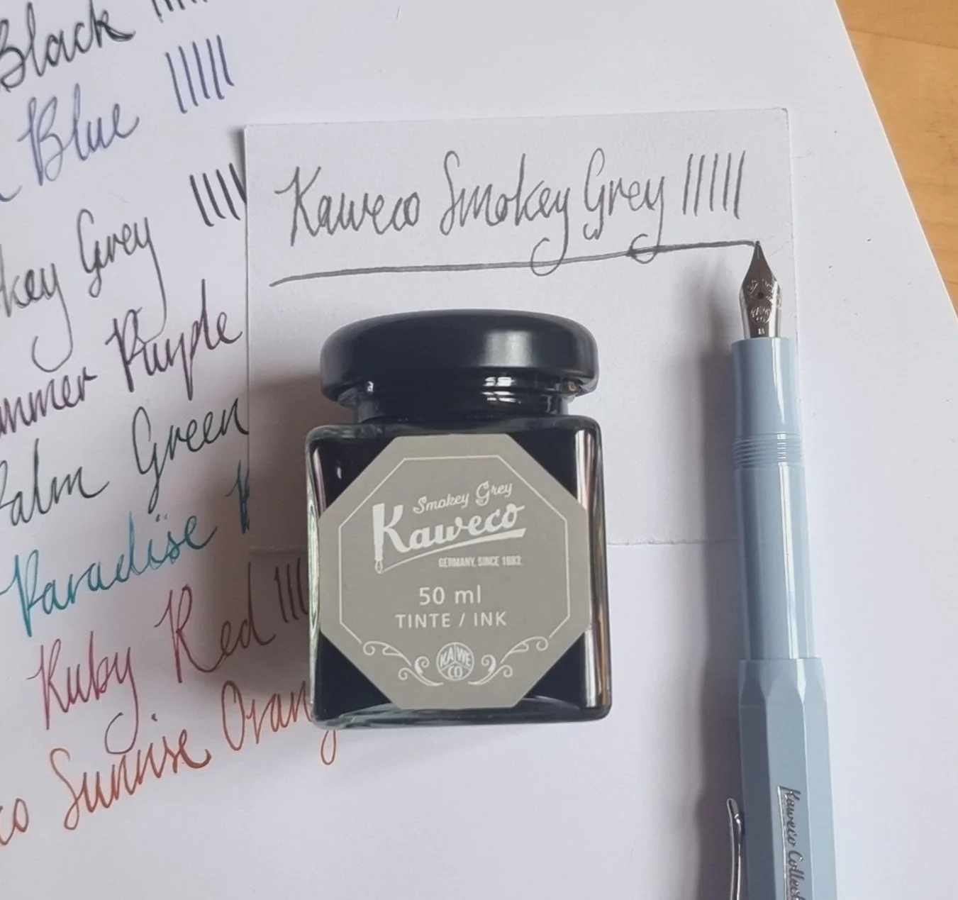 Ink Swatch - Kaweco Smokey Grey — Libraries and Archives Paper Company