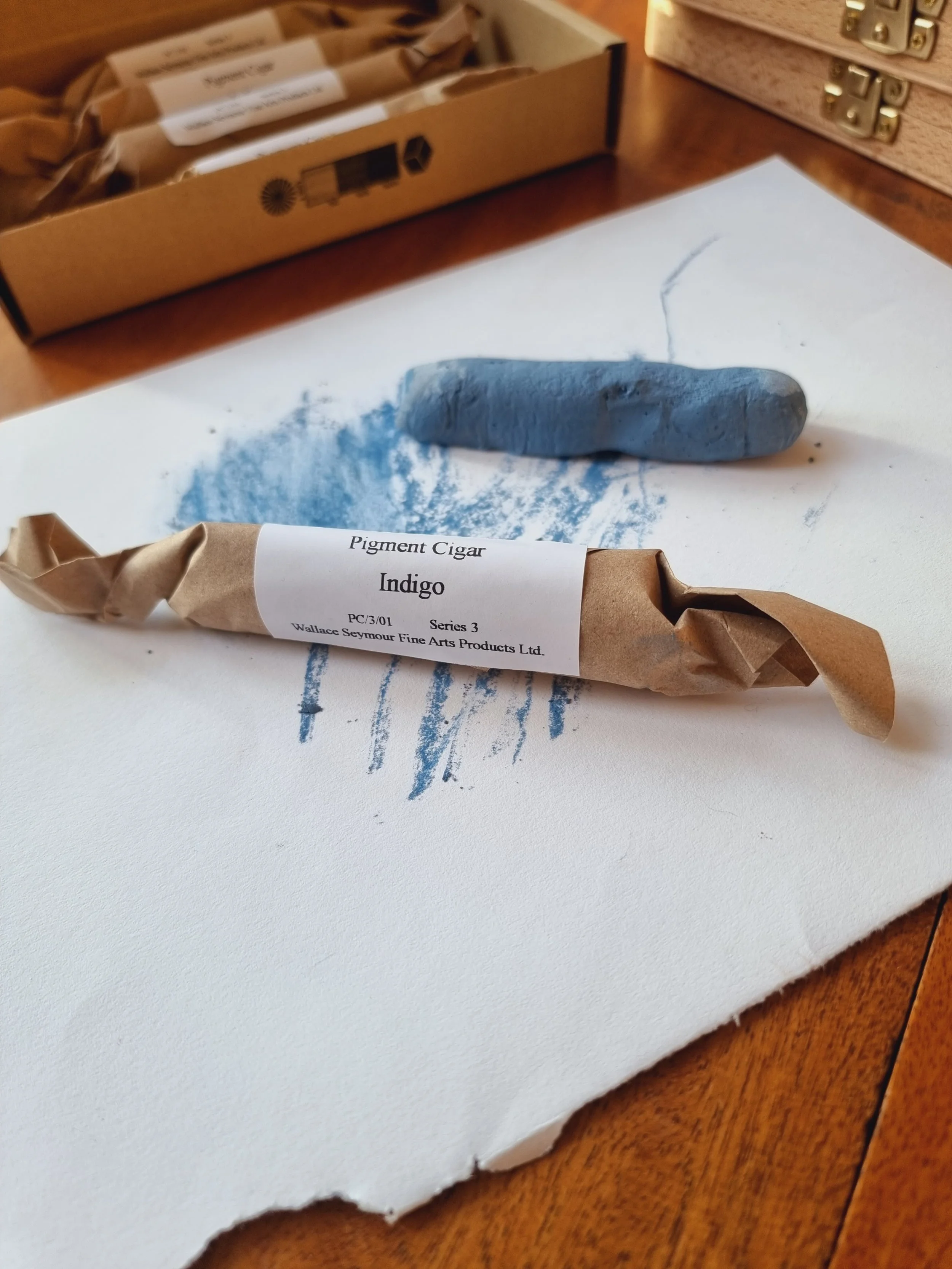 Wallace Seymour Ancient Drawing Materials - Indigo Pigment Cigar ...