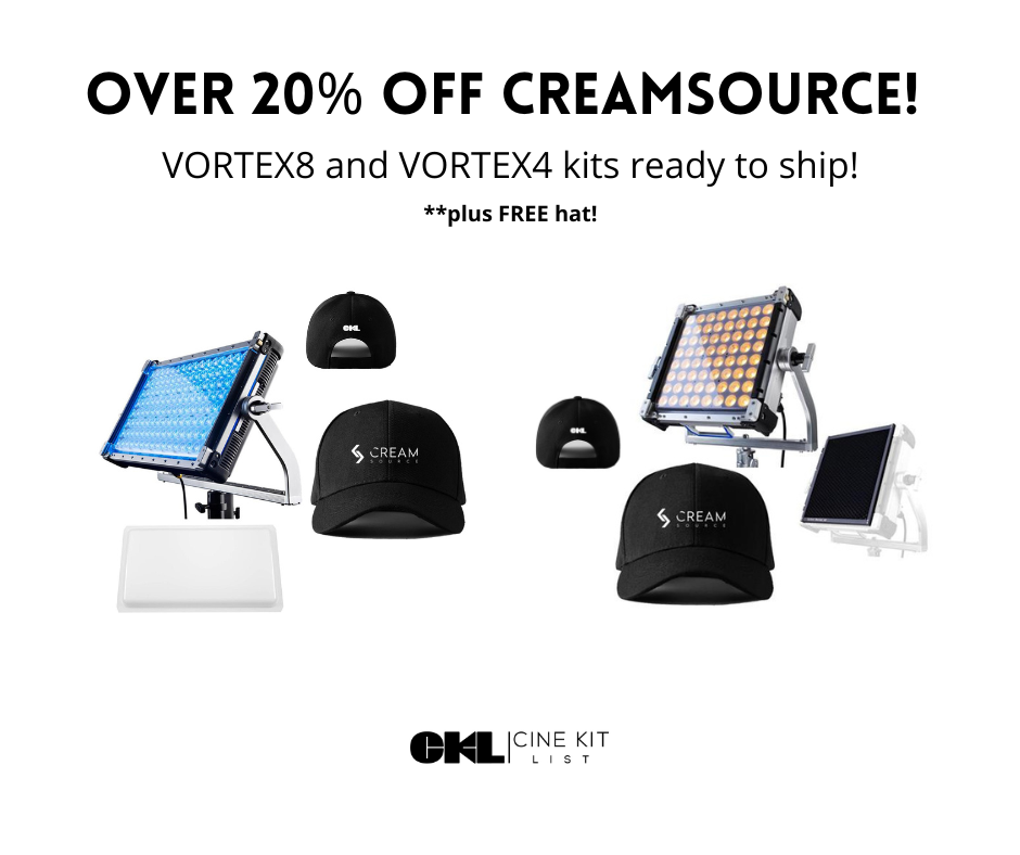 Creamsource Vortex8 and Vortex8 Promo — Cine Kit List