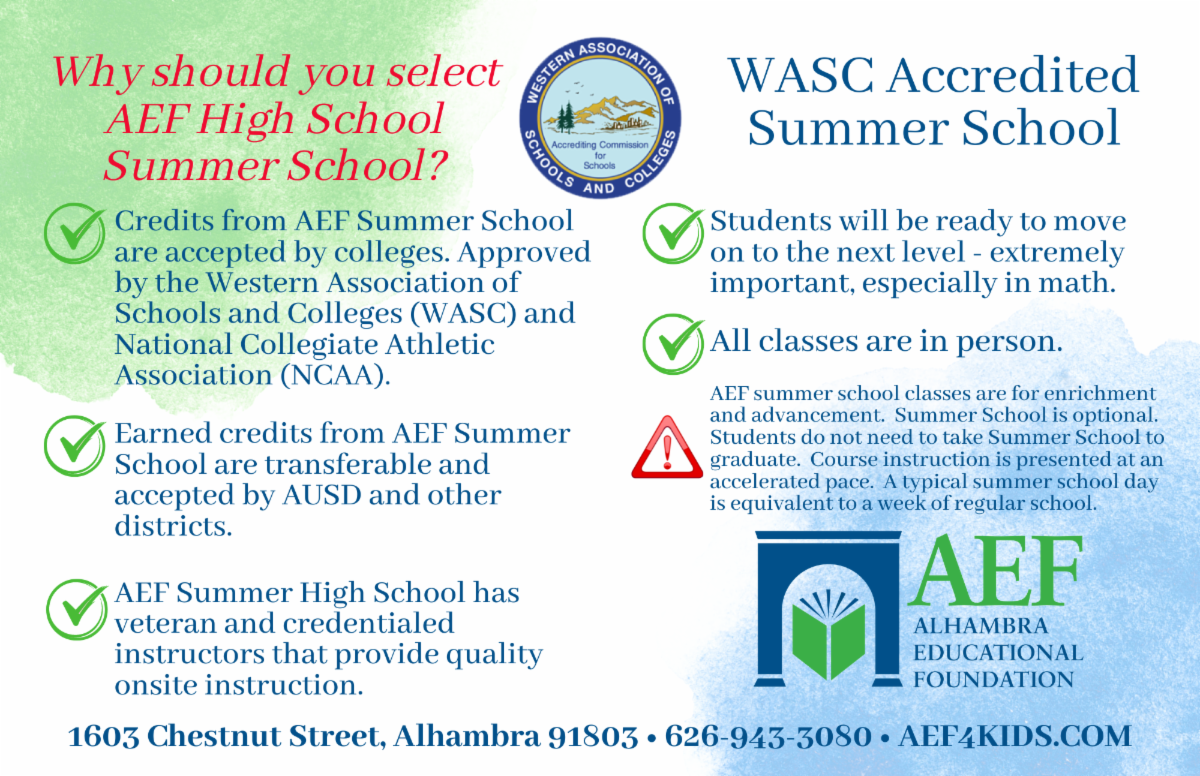 HIGH SCHOOL — Aef4kids