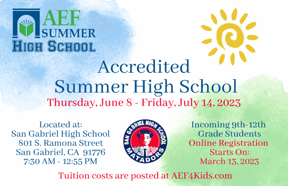 HIGH SCHOOL — Aef4kids