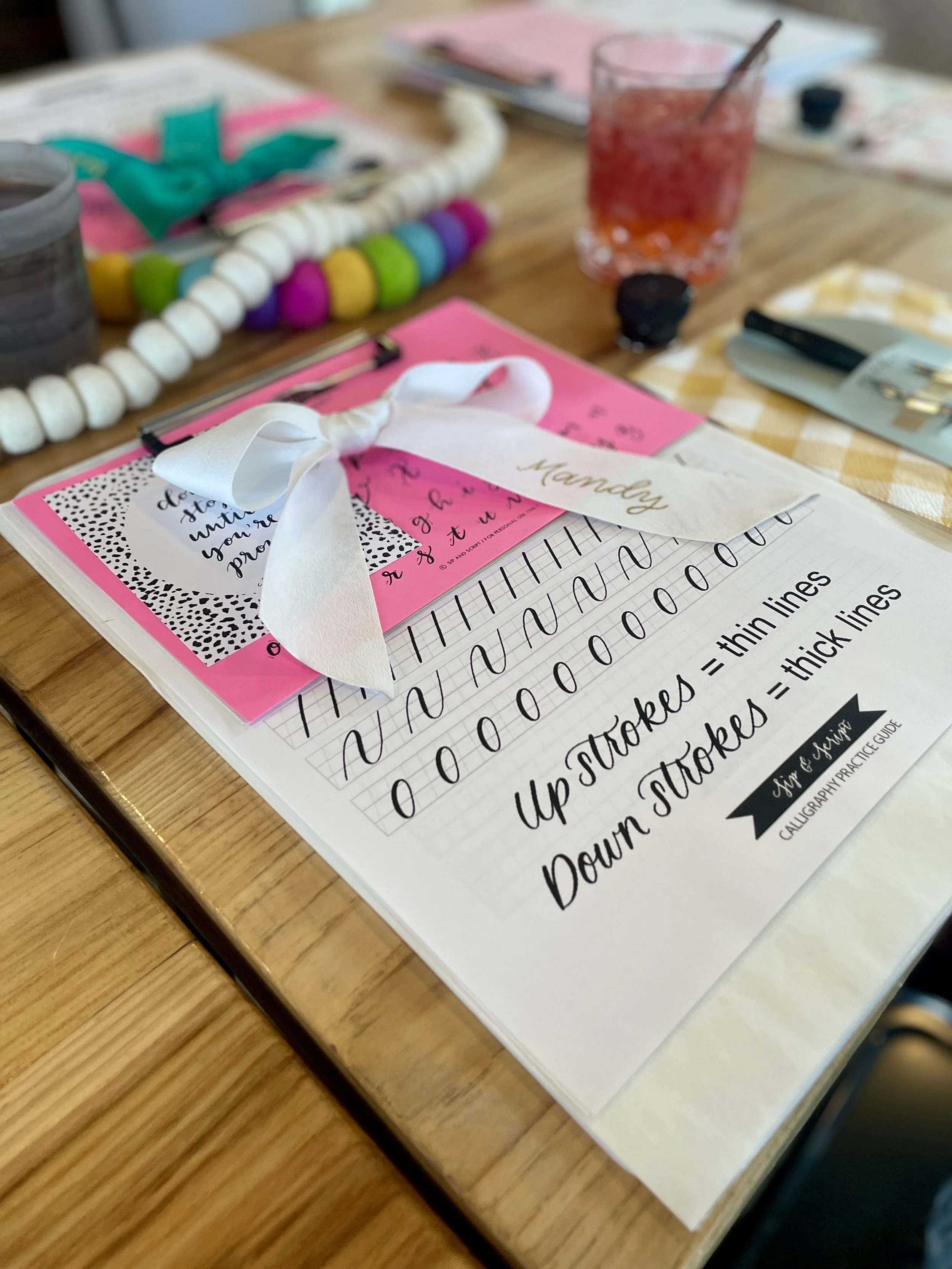 Services 2 — Thick and Thin Lines Calligraphy
