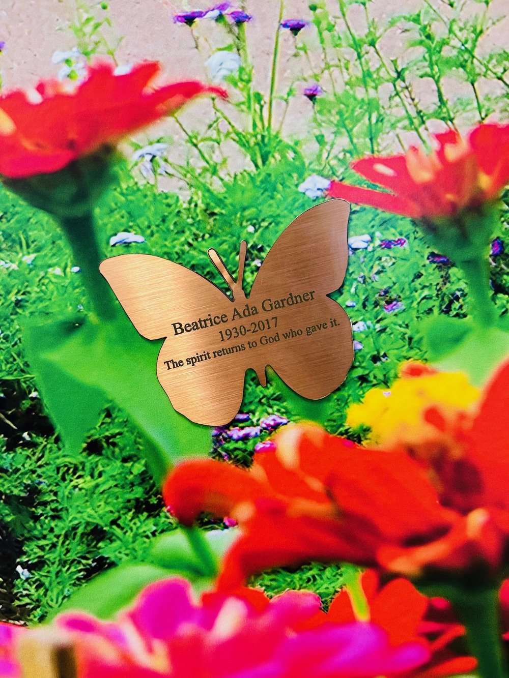 Memorial Wall Butterfly Garden — Compassionate Grief Centre