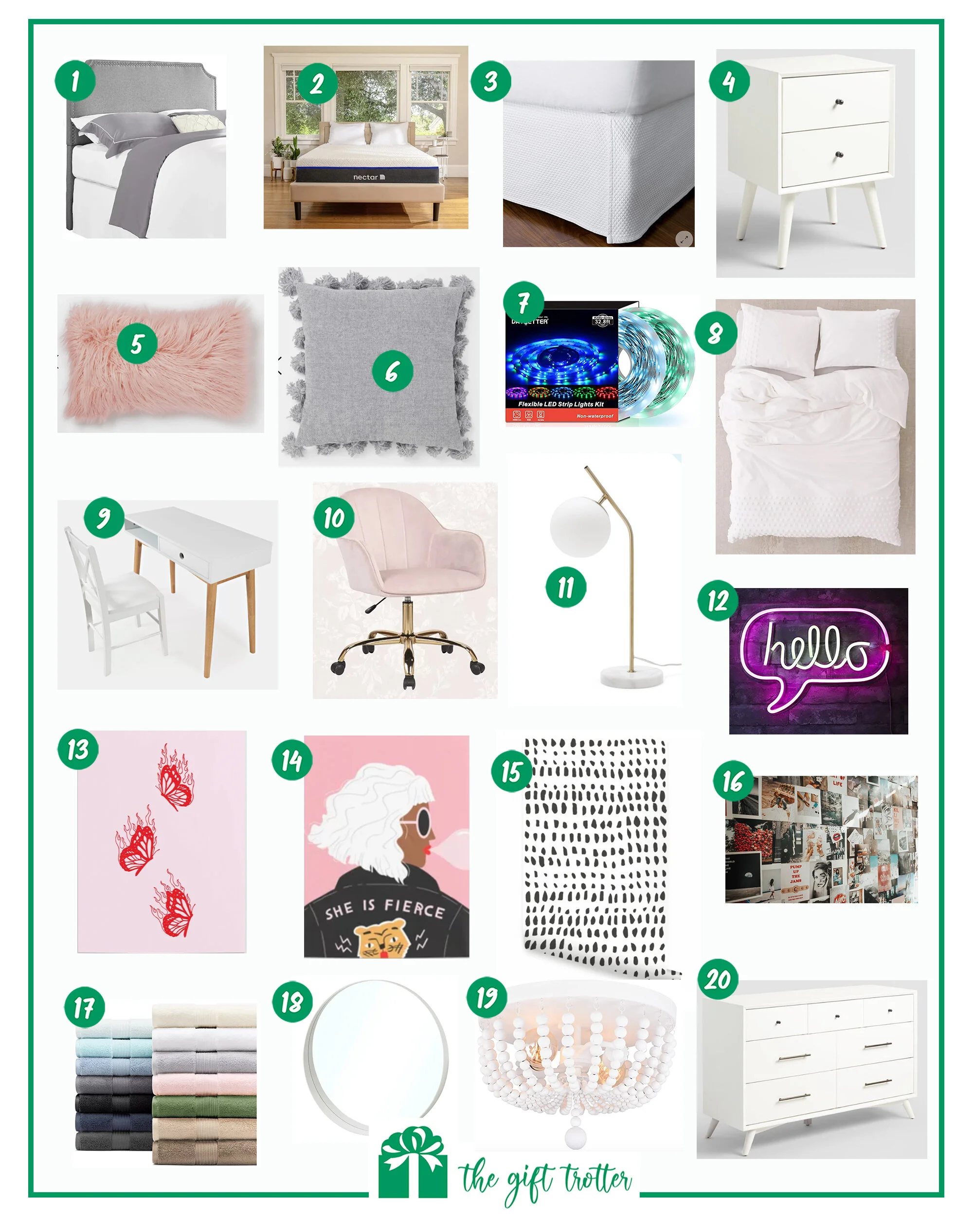 TEEN GIRL ROOM DECOR — The Gift Trotter