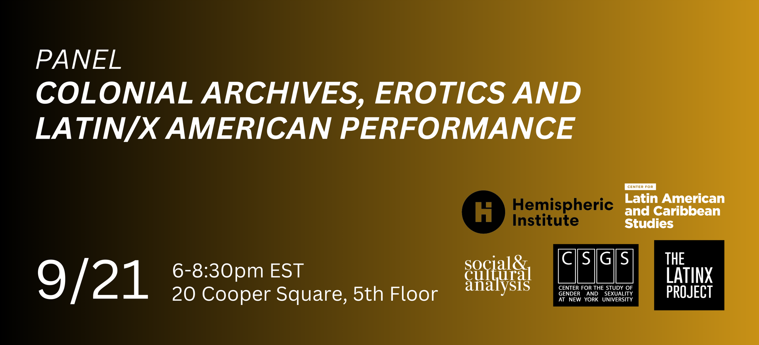 Colonial Archives, Erotics, and Latin/x American Performance — The Latinx Project at NYU