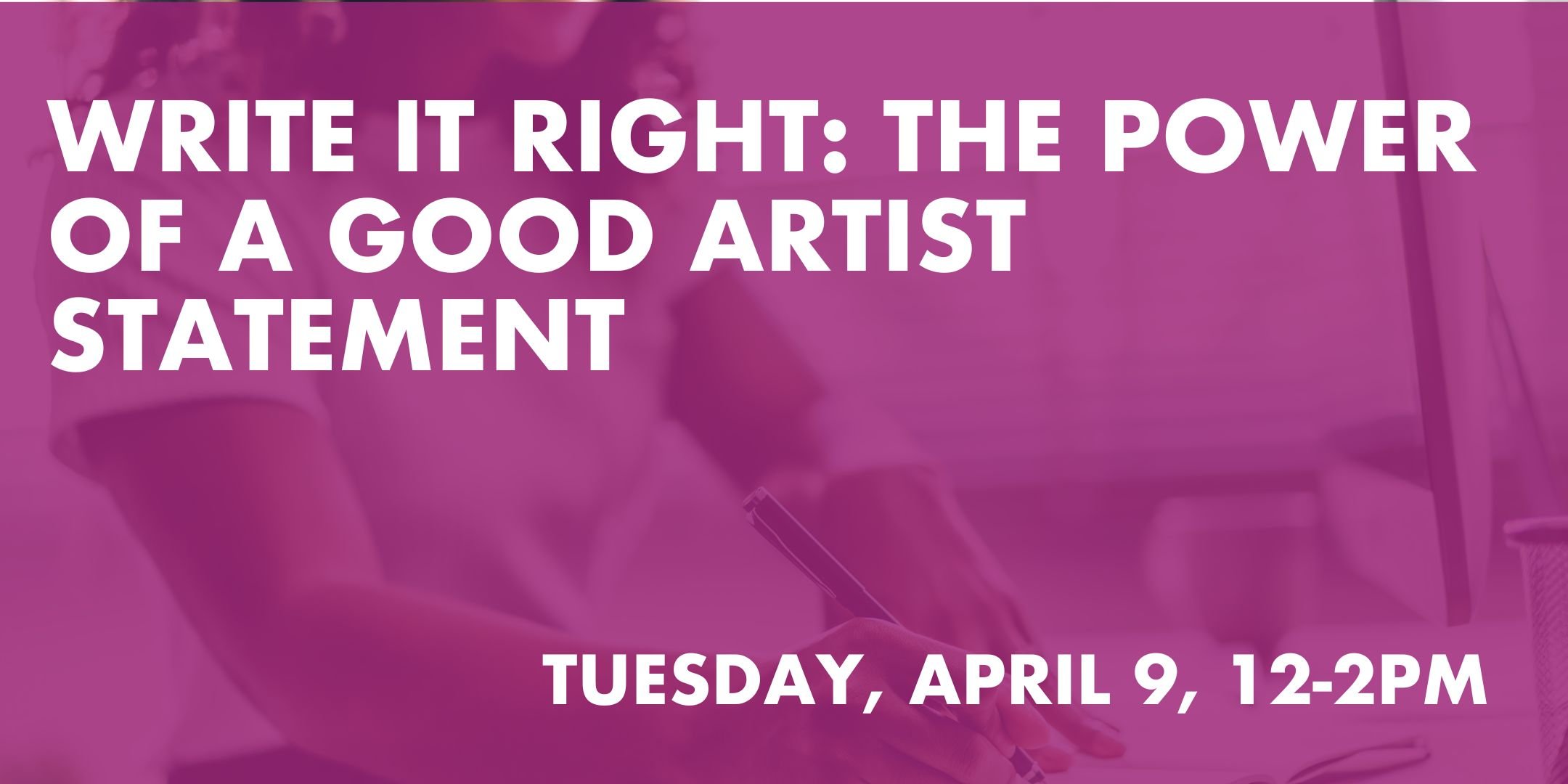 Write It Right: The Power of a Good Artist Statement — Triangle Art Works