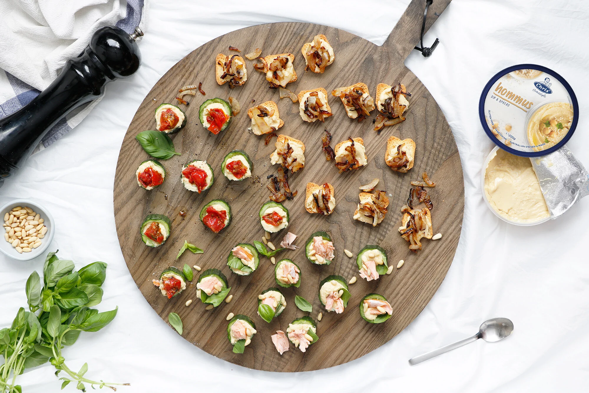Healthy Hommus Canapés — Chris' Foods