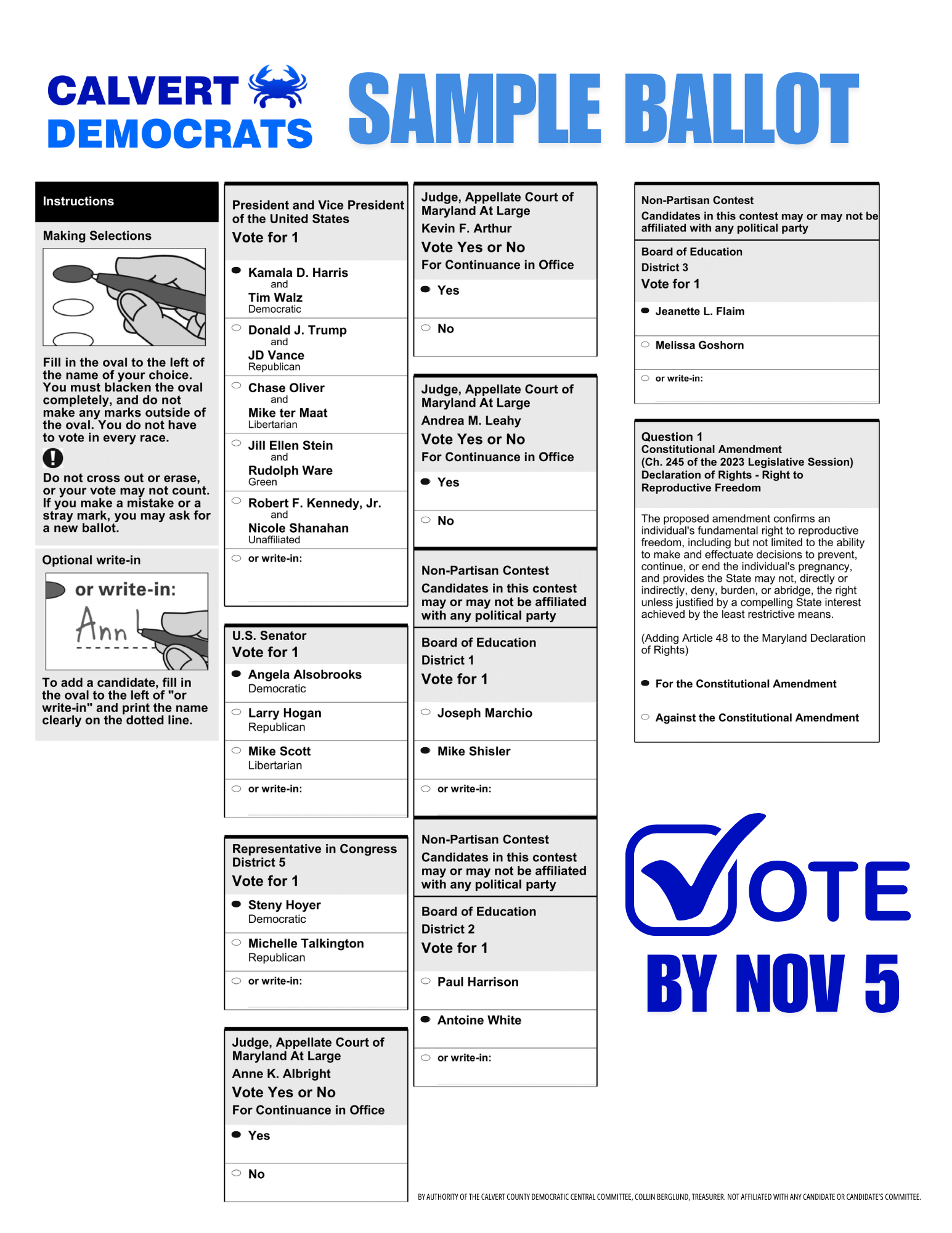 Calvert County Democratic Party