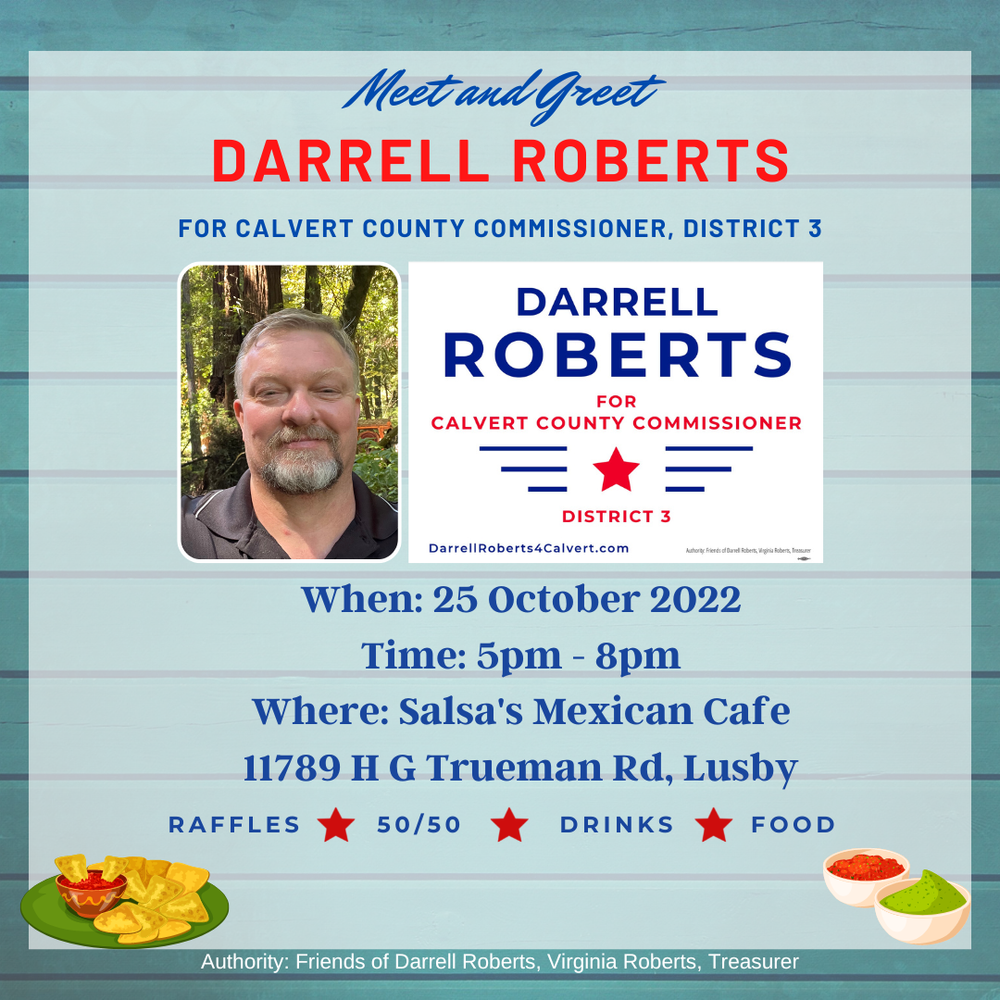 Darrell Roberts Meet & Greet — Calvert County Democratic Party