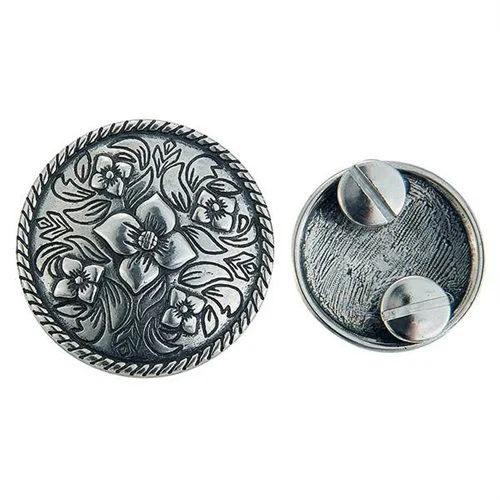 Floral /Scalloped Edge Conchos — Conchos Australia