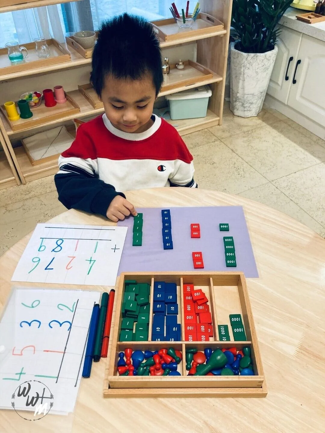 Dynamic addition with the Montessori Stamp Game — The Wonderful World ...