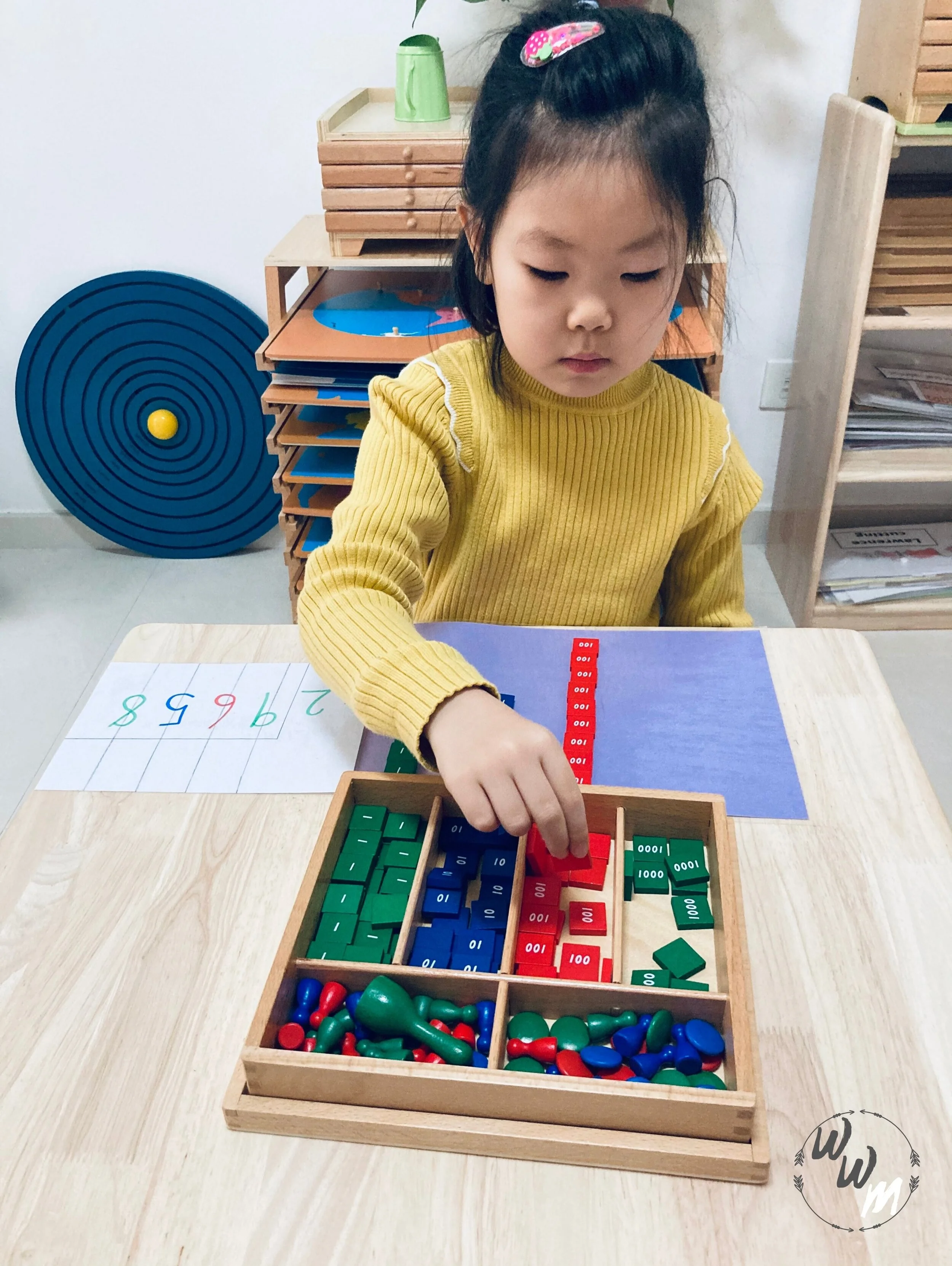 Dynamic division with the Stamp Game in Montessori — The Wonderful ...