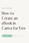 How to Create an eBook in Canva